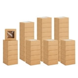 50 Pack Premium Kraft Baking Boxes, 6x6 Bakery Box with Clear Window ...