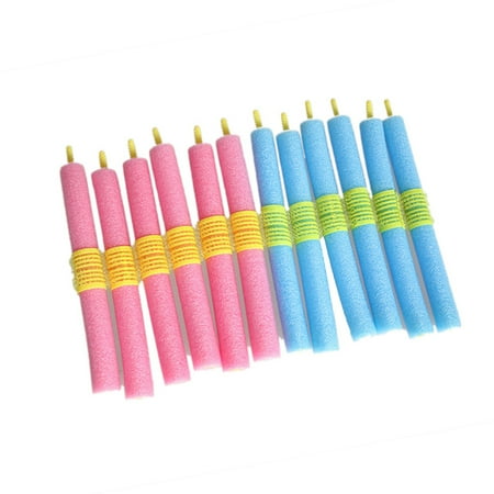 12 Pieces Twist Foams Hair Rollers Bendy Curling Twist Foam Long ...