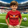 2026 Summer Loose Fit Short Sleeve Top For Kids Soccer Graphic T-Shirt ...