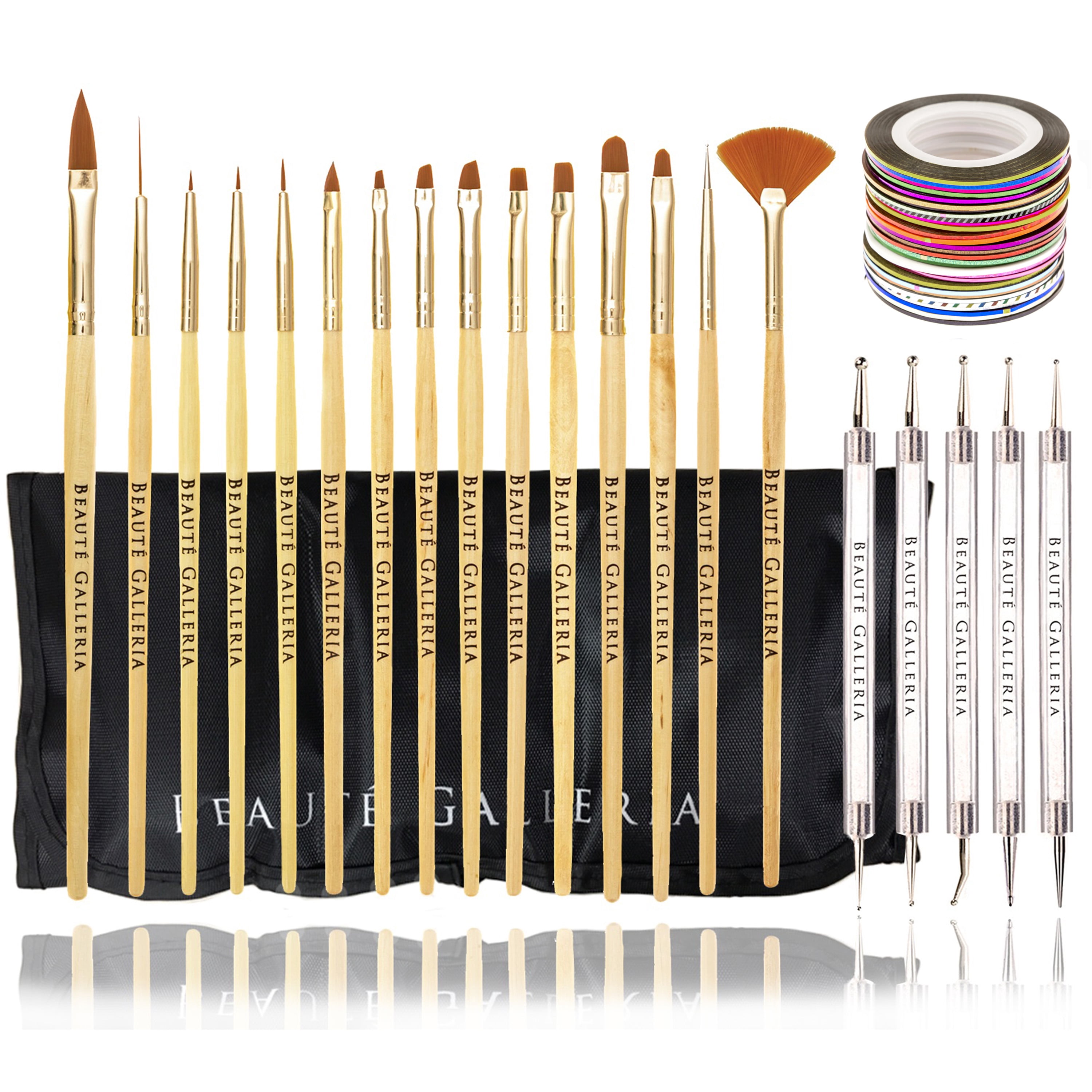 Beaute Galleria Bundle 50 Pieces Nail Art Tool Kit With Pouch 5