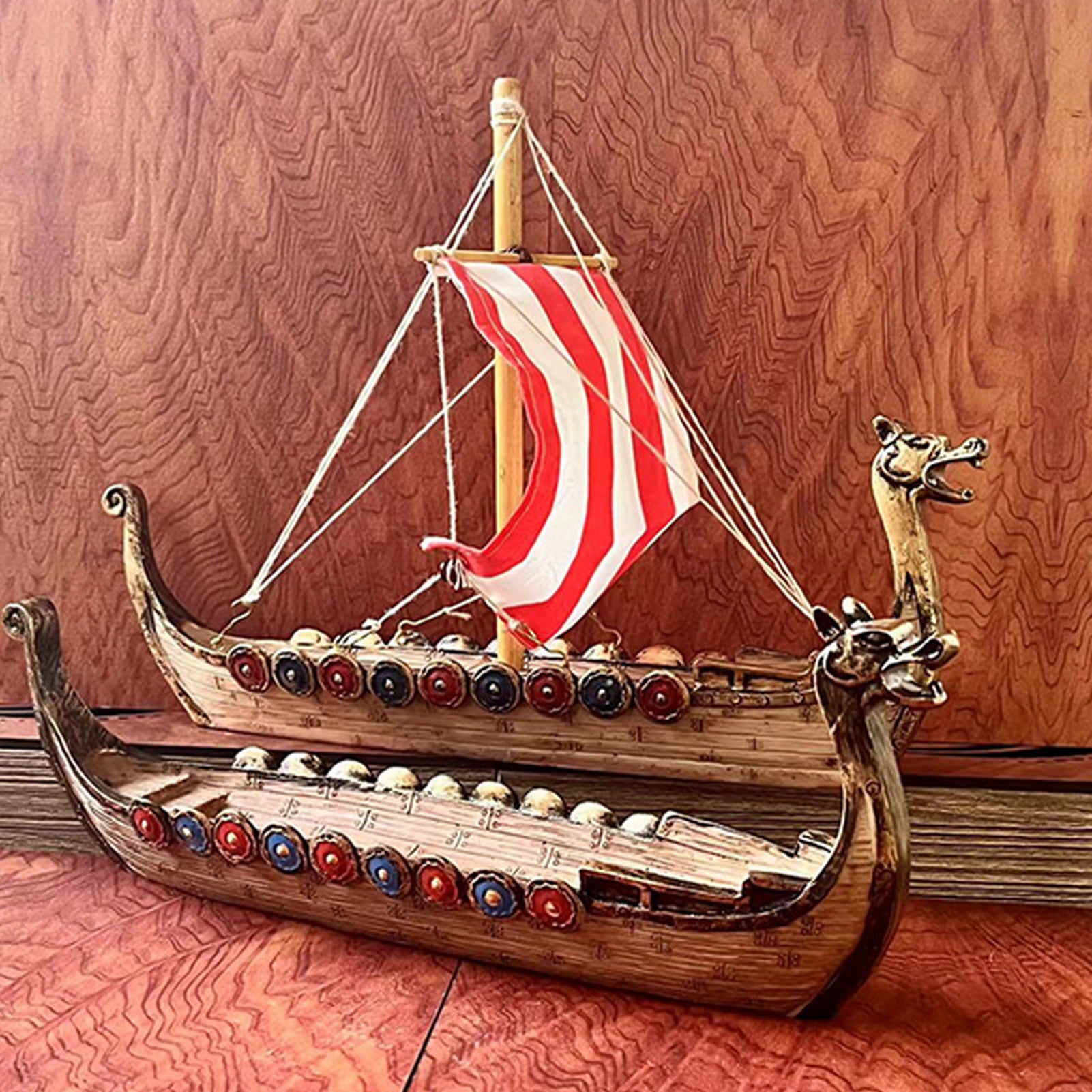 wirlsweal Sailing Ship Model Vintage Nostalgic Traditional Chinese ...