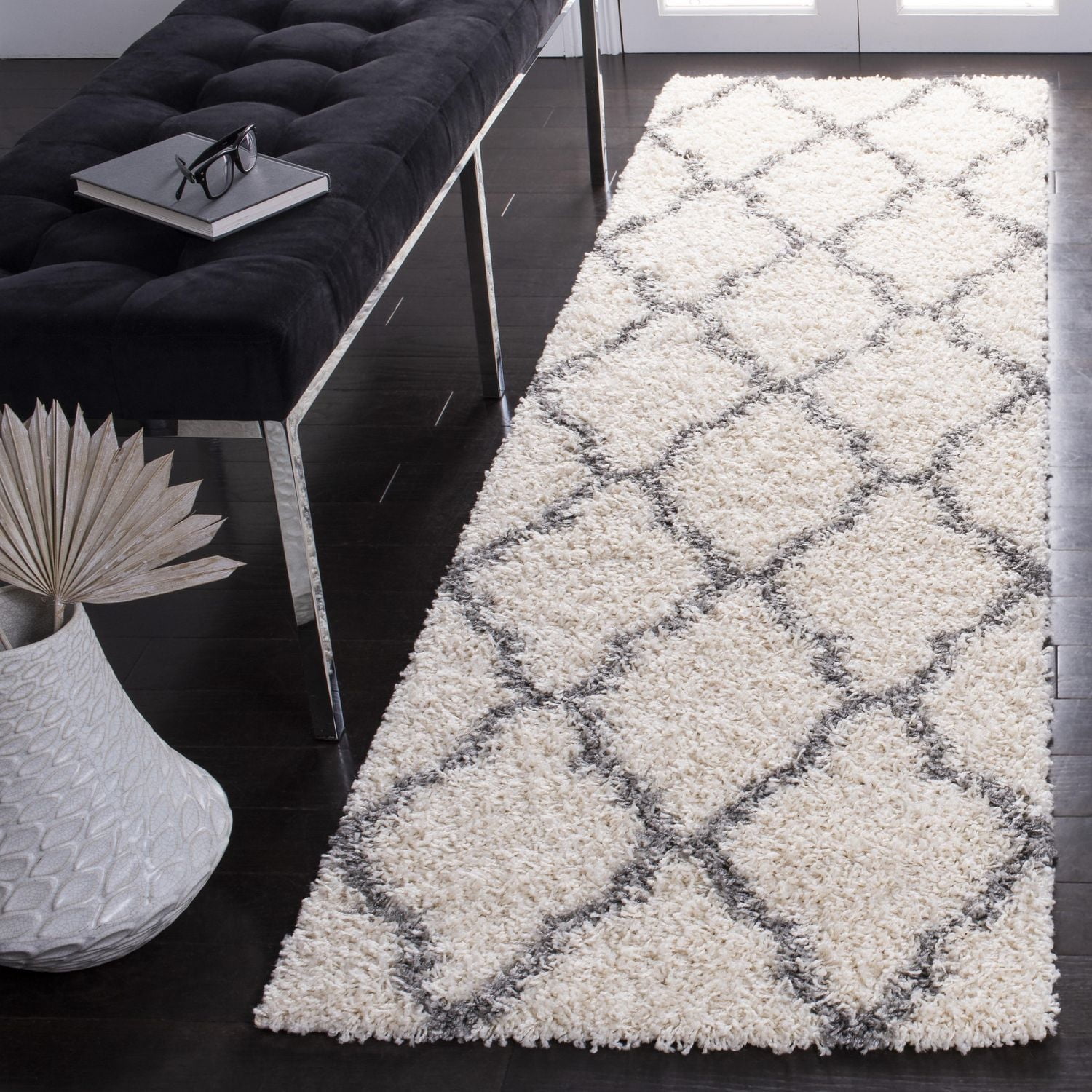 Click here for Safavieh Dallas Logan Geometric Shag Area Rug 23 X... prices