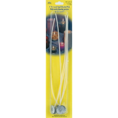 Pre-Waxed Wicks W/Clips 9" 6/Pkg-Small Bleached - Walmart.ca