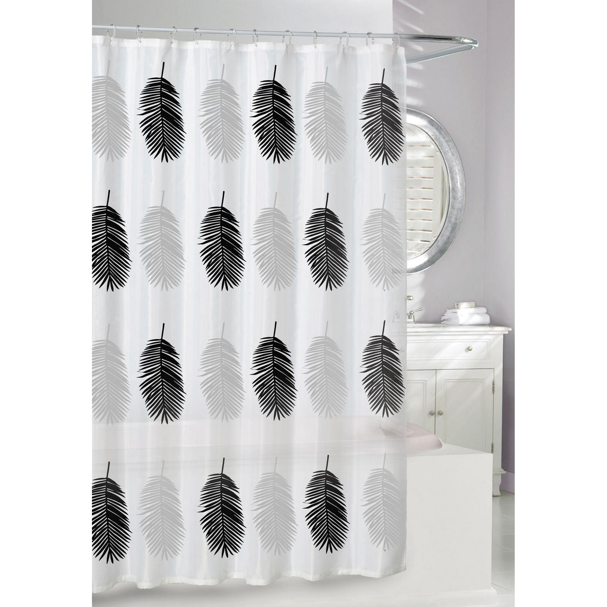 Click here for Moda Big Leaves Peva Shower Curtain 71 Inch prices
