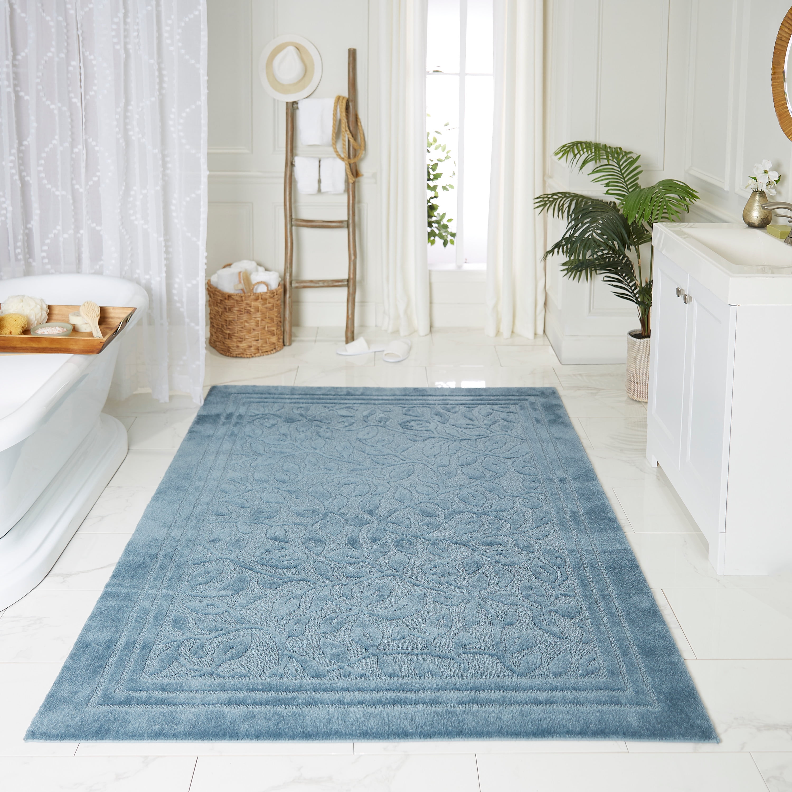 Mohawk Home Wellington Blue Bath Rug Scatter 2 x3 4 Blue Walmart