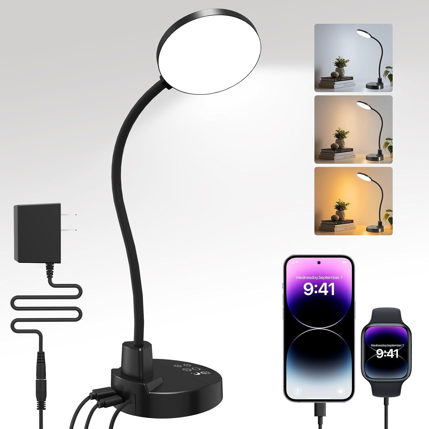 Click here for Unbranded 15w Led Desk Lamp With Usb Charging Port... prices