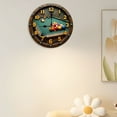Noiseless Contemporary Wall Clock Acrylic Art Piece Operated Analog ...