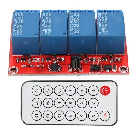 4 Channel Relay Module Kit, Portable PCB ABS Efficient 4 Channel Relay ...