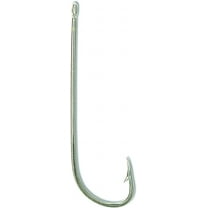 Mustad Long Shank Beak Hook (Nickel) - 4/0 8pc - Walmart.com