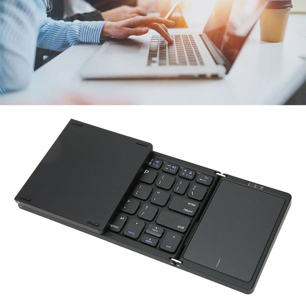 Folding Keyboard, Keyboard Touchpad Sensitive Triple Fold Quick ...