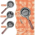 Dingrich Nonstick Mini Frying Pans, 3 Pack (Heart, Rabbit, Shell Shape ...