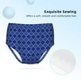 Cauagu Blue Lantern Shapes Print Brief Underwear Stretch Cotton Panties