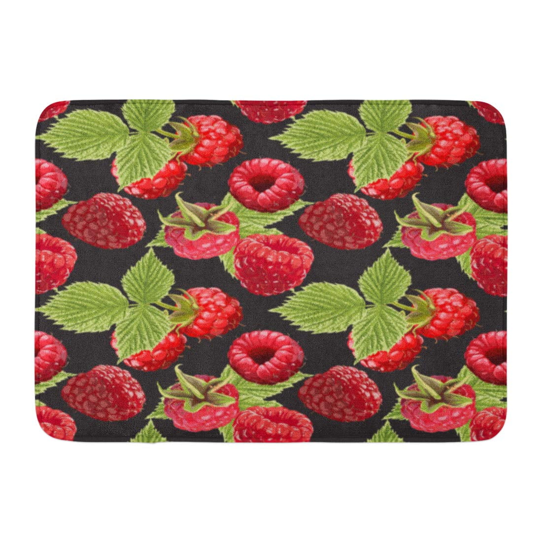 GODPOK Red Bright Green Beautiful Raspberry Pattern Pink Berry Color ...