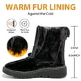 Ecetana Women's Lace Up Winter Boots Warm Faux Fur Lined Ladies Snow ...