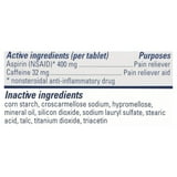 Anacin Fast Pain Relief Pain Reducer Aspirin Tablets, 300 Tablets ...