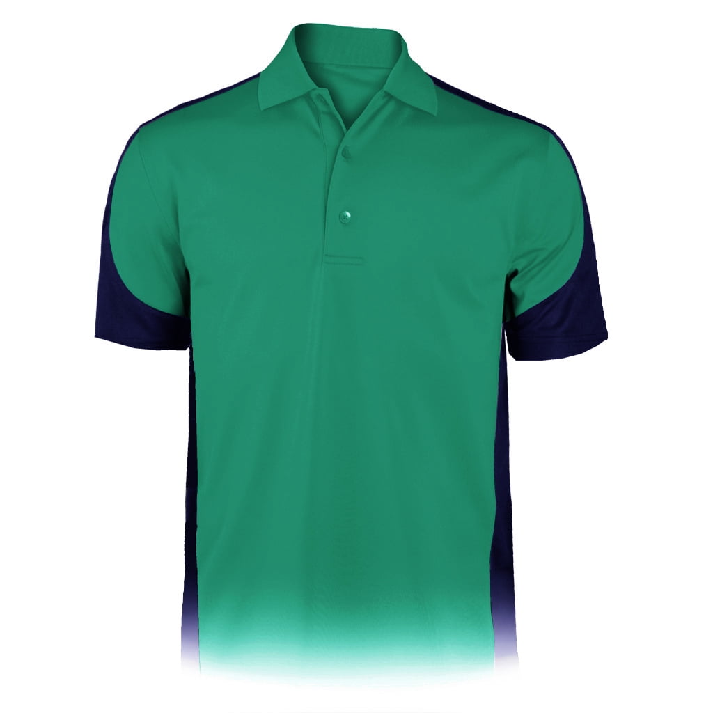 Monterey Club Men's Galaxy Colorblock Golf Polo Shirt #1189 - Walmart.com