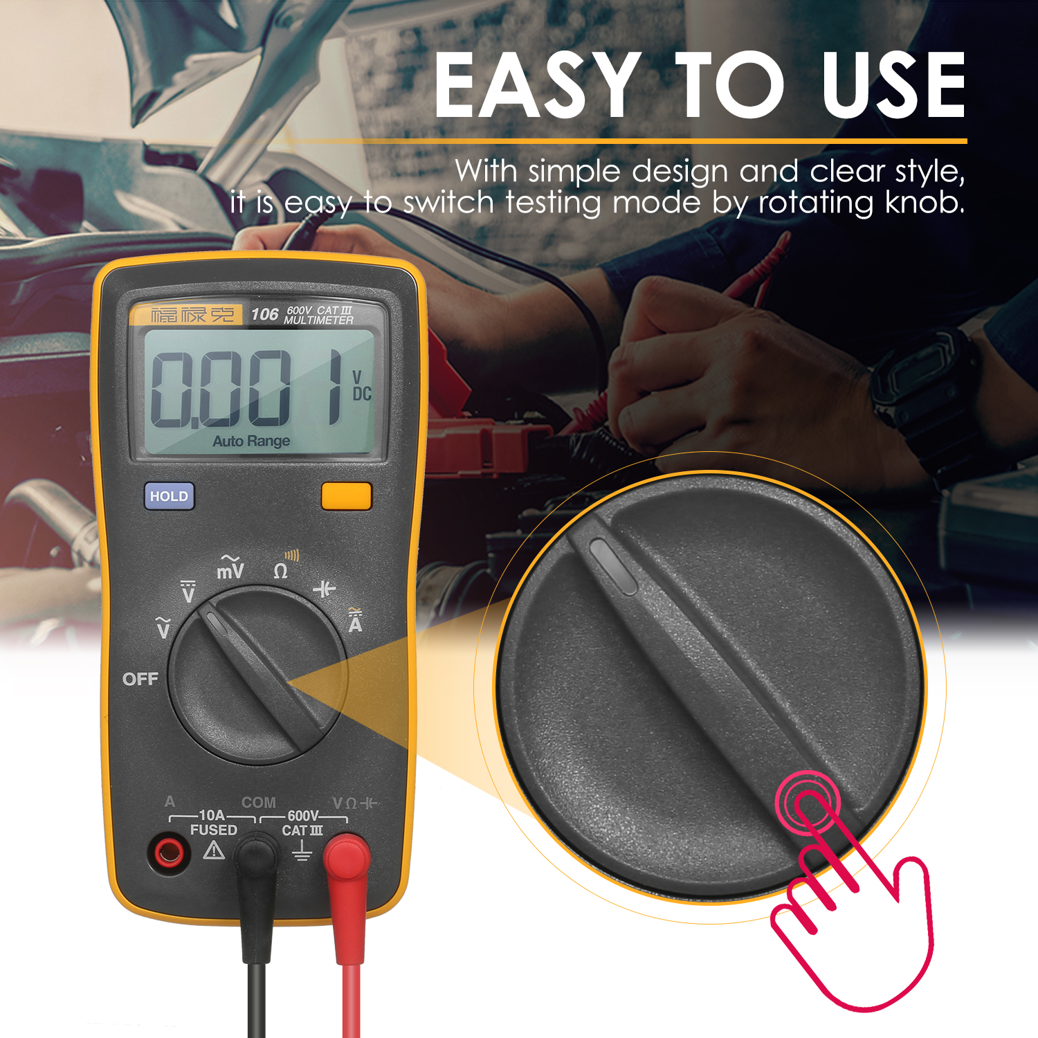 Buy FLUKE 6000 Counts Mini Palm-sized Multimeter Digital Multimeter ...
