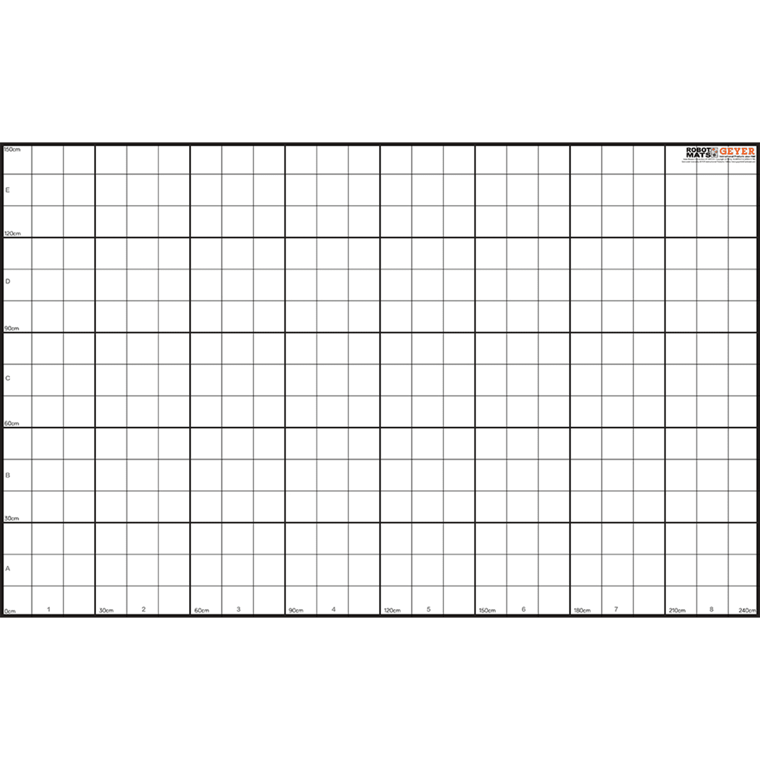 Make Wonder Competition Mat with 10x10 and minor grid, 150cm x 240cm ...
