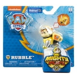 PAW Patrol - Mighty Pups Rubble Figure with Light-up Badge and Paws ...