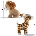 Prextex Plush Animals Playset: 5 Cute Five Inch Animals - Giraffe ...