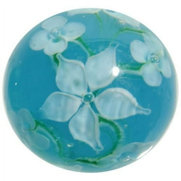 22mm (7/8") Cosmos Hand Made Art Glass Marble Toy Flower - Walmart.com