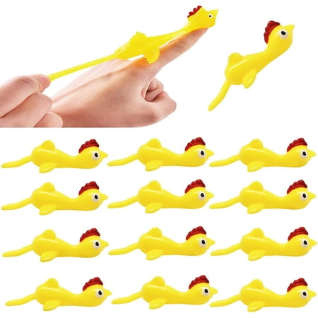 IGUOHAO Rubber Chicken Slingshot, Novelty Fidget Chicken Toy Flick ...