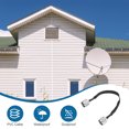 Uxcell Door/Window Pass Through Flat Coaxial Cable with UHF Male to ...