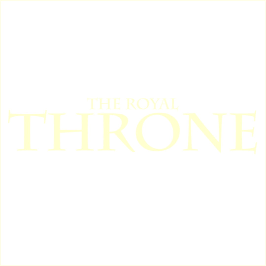 The Royal Throne Vinyl Decal - Medium - Ivory - Walmart.com