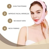 Reusable V Line Mask - Double Facial Slimming Strap, Face Lifting Strap ...