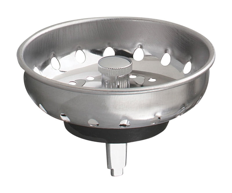 Plumb Pak 3-1/2 in. Dia. Natural Stainless Steel Strainer Basket ...