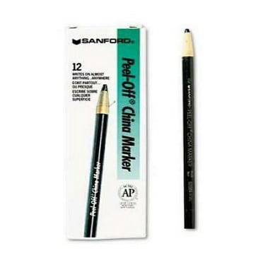 Sharpie Peel-Off China Markers, Yellow, Dozen - Walmart.com