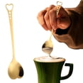 2 Pcs Sugar Spoon Stainless Steel Heart Spoons Coffee Spoons Dessert ...