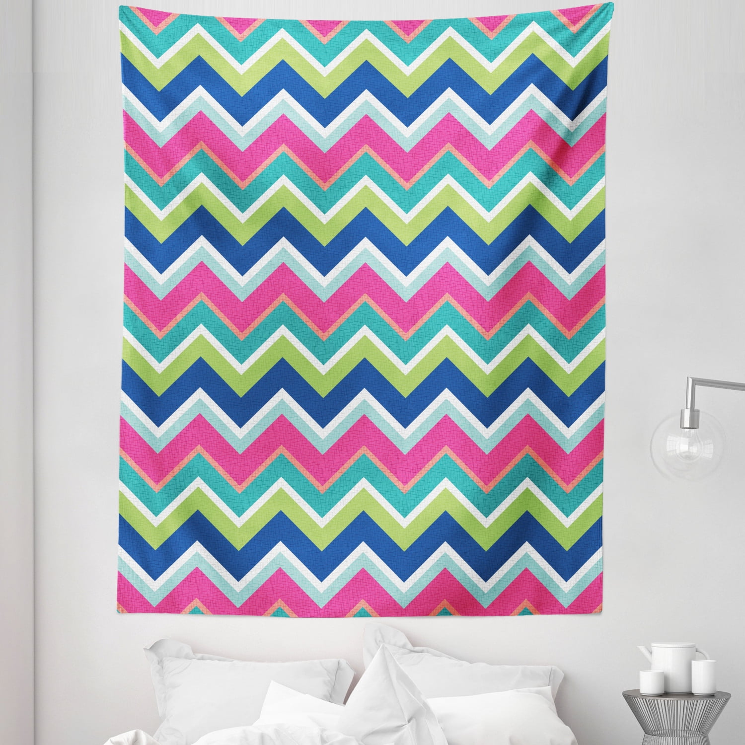 Colorful Tapestry, Vintage Inspirations Colorful Chevron Pattern ...