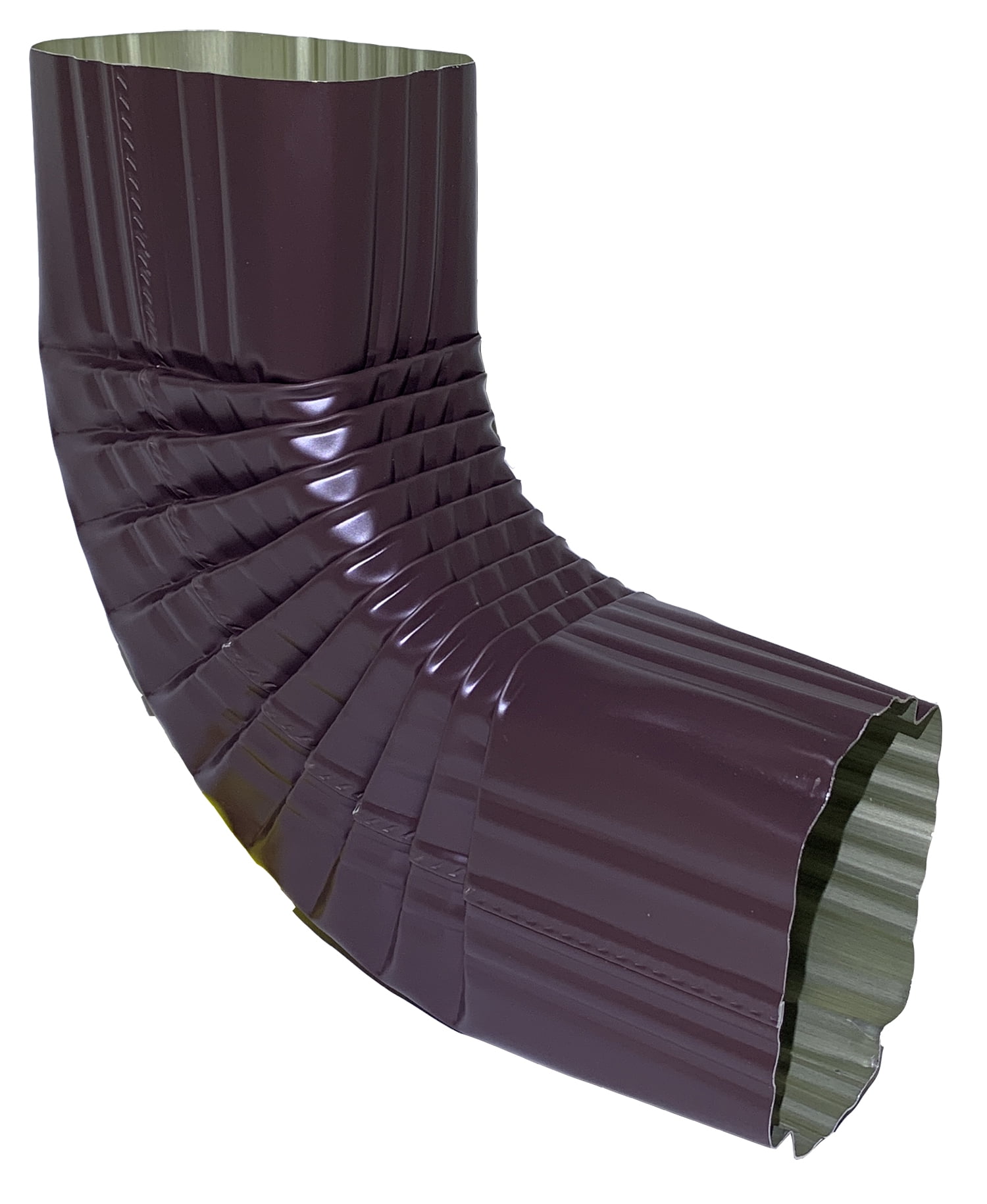 90°, Downspout Elbow, Style B, 2"x3, Aluminum, Royal Brown - Walmart.com