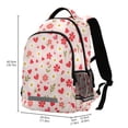 ALAZA Daisy Flowers Hearts Pattern Backpack Elementary School Bags ...