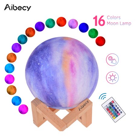 Aibecy LED Moon Lamp Moon Night Light 3D Printed Large Lunar Lamp with ...