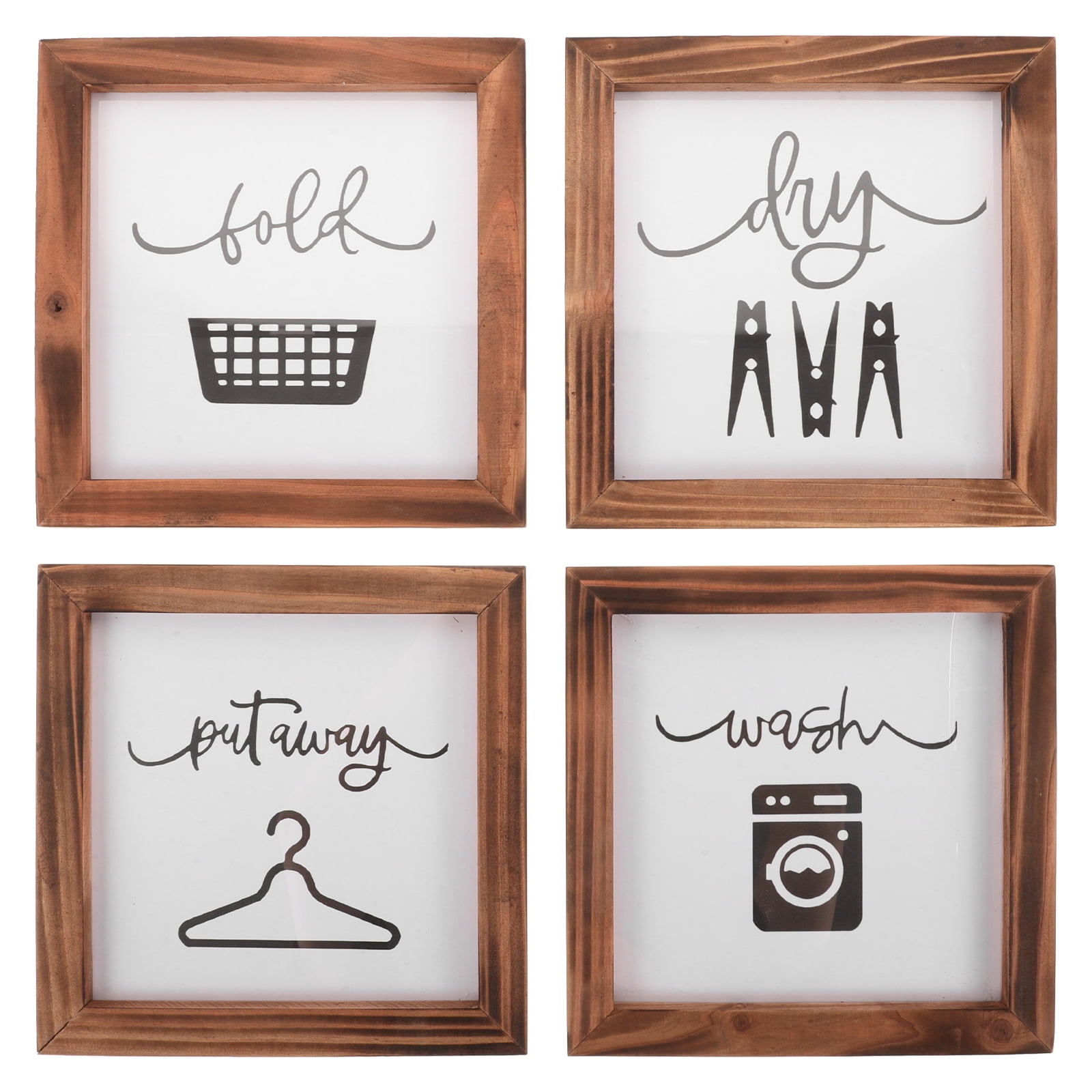 Click here for Winskyall 4pcs Laundry Room Wall Decor Space Savin... prices