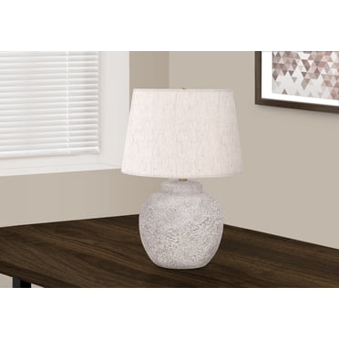 Lighting - 21"h Table Lamp - Cream Resin Base - Ivory Shade ...