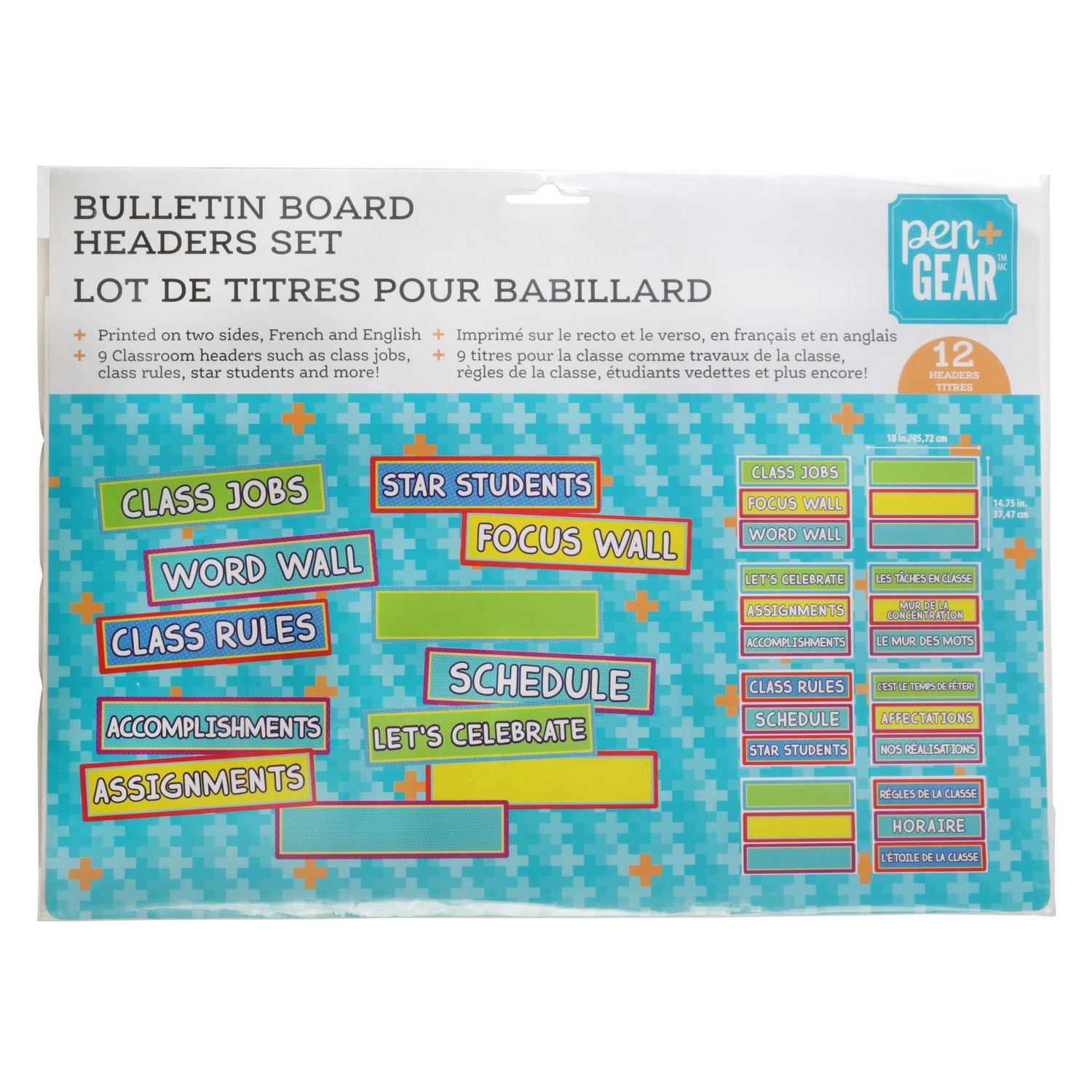 Pen + Gear Bulletin Board Headers - Walmart.ca