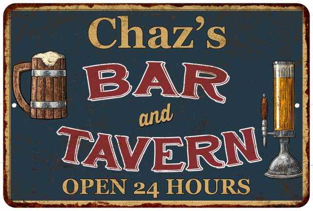 Chaz's Green Bar & Tavern Rustic Sign Decor 8x12 108120047126 - Walmart.com