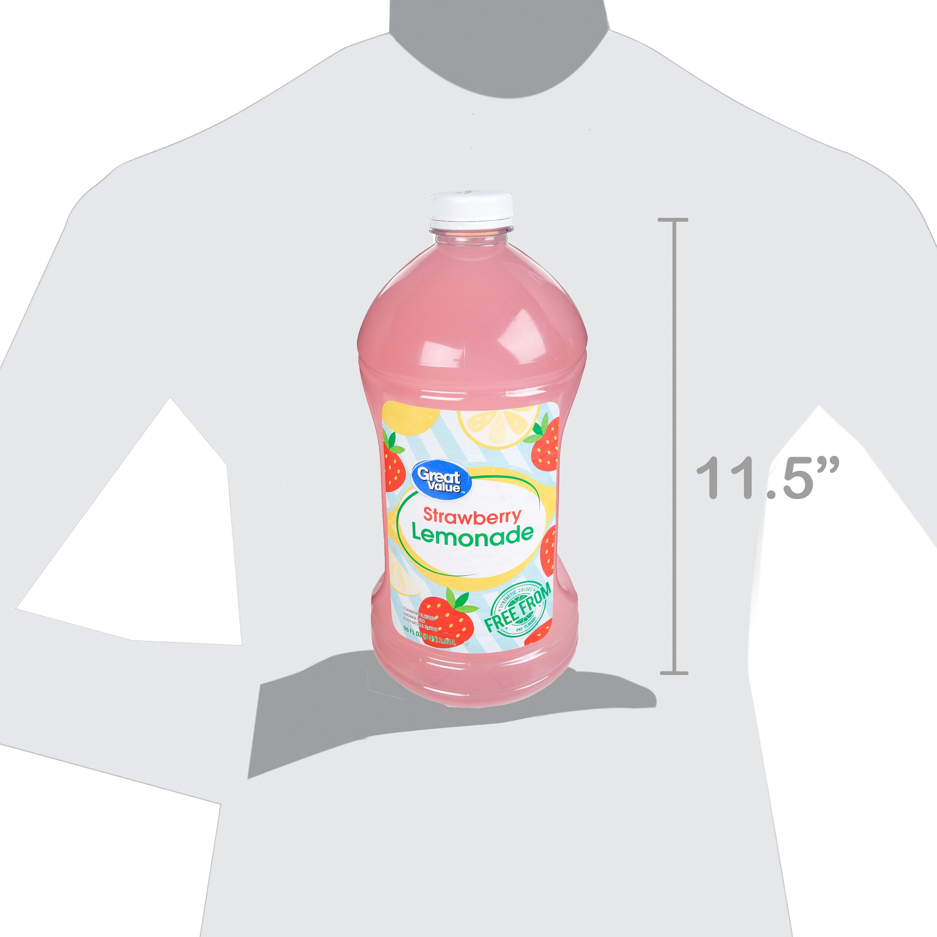 Great Value Strawberry Lemonade, 96 fl oz