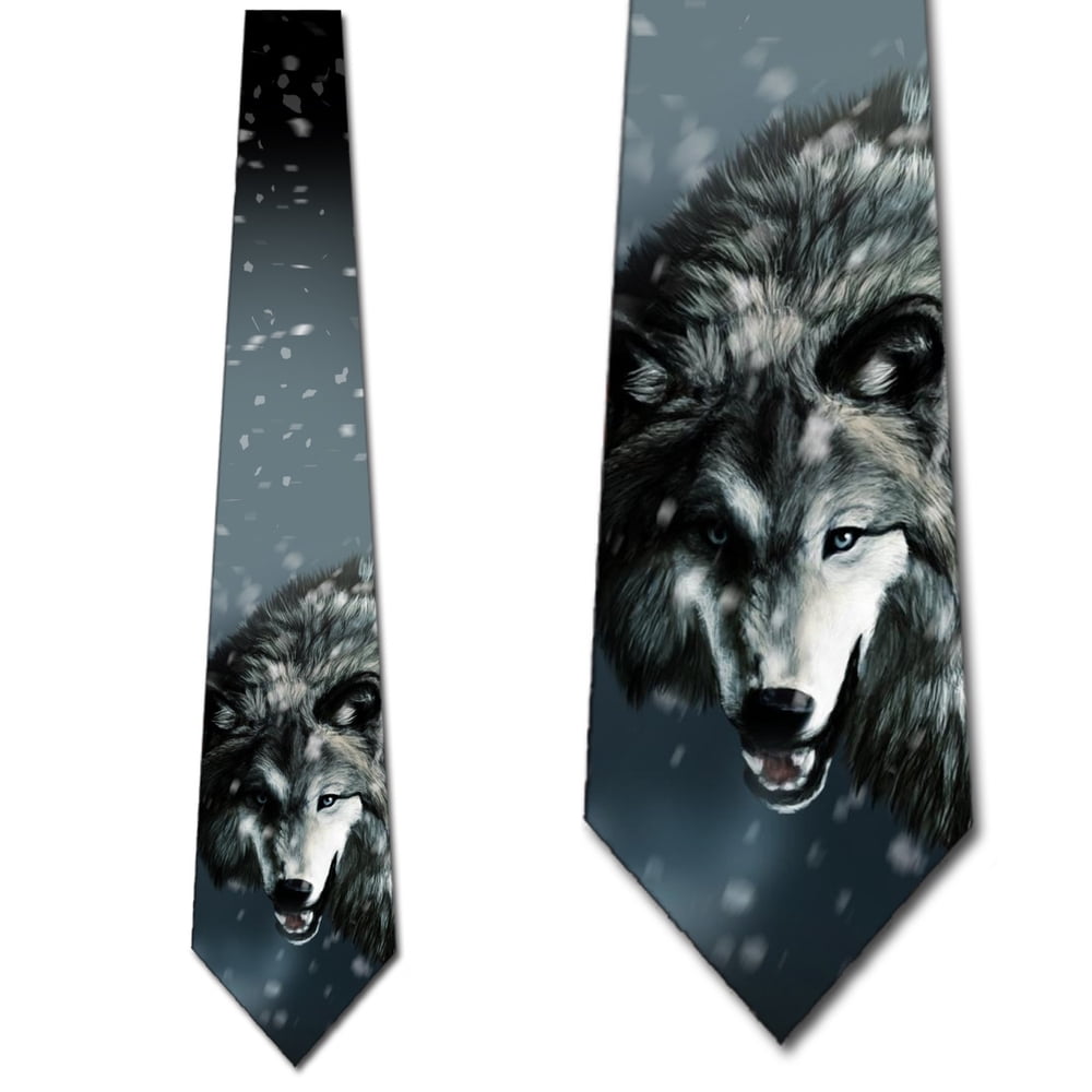 Three Rooker - Wolf Ties Mens Animal Wolves Necktie by Three Rooker ...