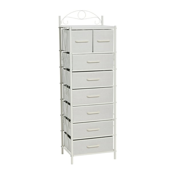 Household Essentials Storage Tower, 8 Drawer, Victorian Metal Frame and ...