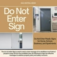 ADA CENTRAL SIGNS - 6" X4" Do Not Enter Sign - ADA Compliant Tactile ...