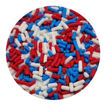 Patriotic Red White & Blue Large Star Sprinkles (12 Oz.) - Walmart.com
