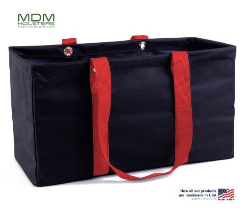 MDM Large Utility Tote Bag, Organizer, Laundry Bag "Black & Red ...