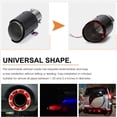 2.5'' 63mm Carbon Fiber Exhaust Tip with Red LED Light Stainless Steel ...