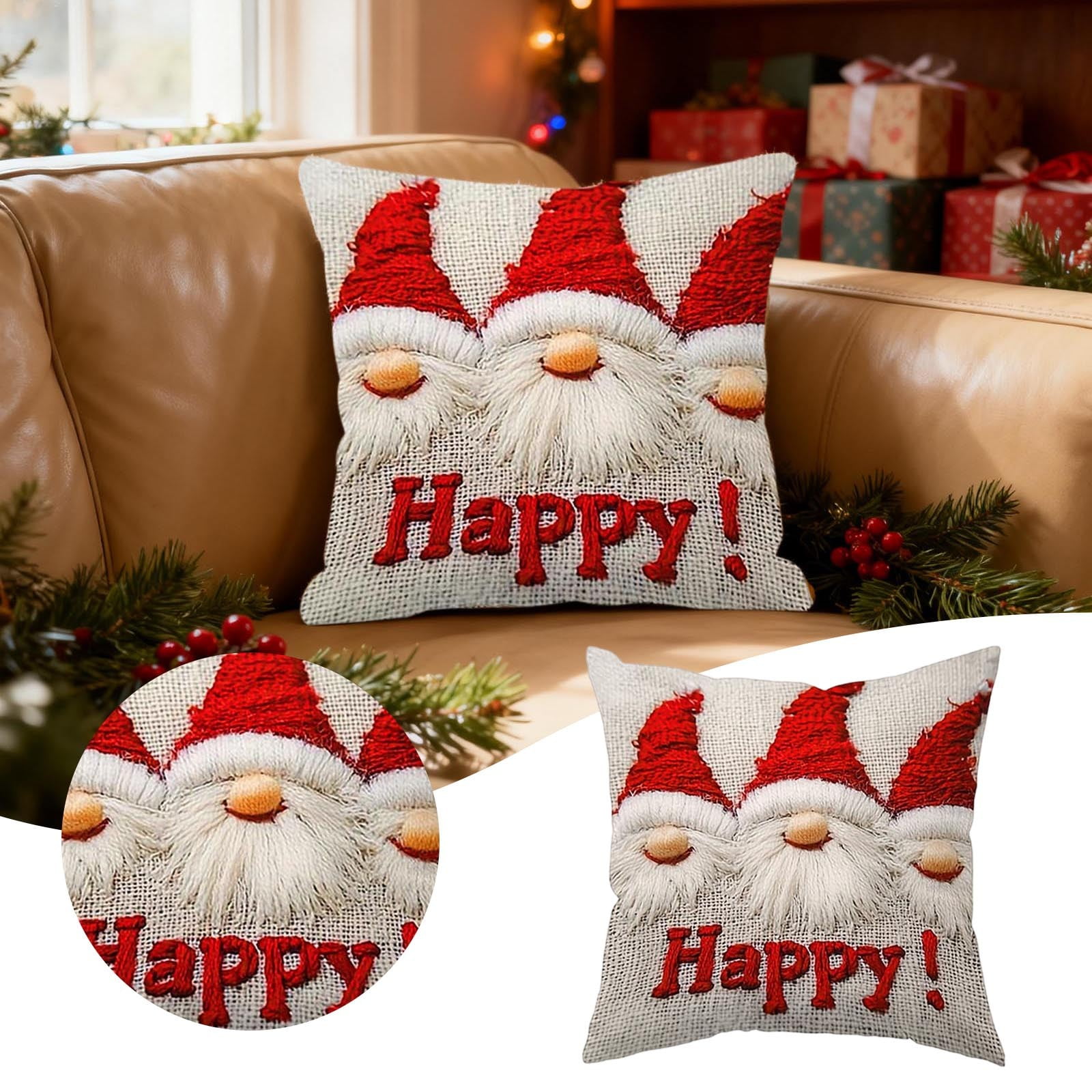 Click here for Uhnmki Holiday Decorative Cover Festive Snowman Xm... prices