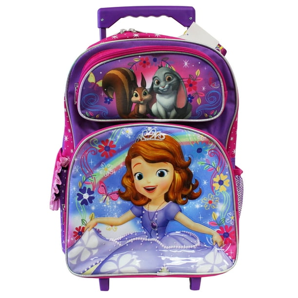 Sofia The First Rainbow Magic Full Size Rolling Backpack (16in ...