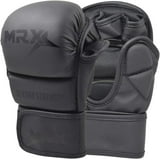 MRX MMA Grappling Gloves 7 OZ Boxing Punching Glove Mitts Black L/XL ...